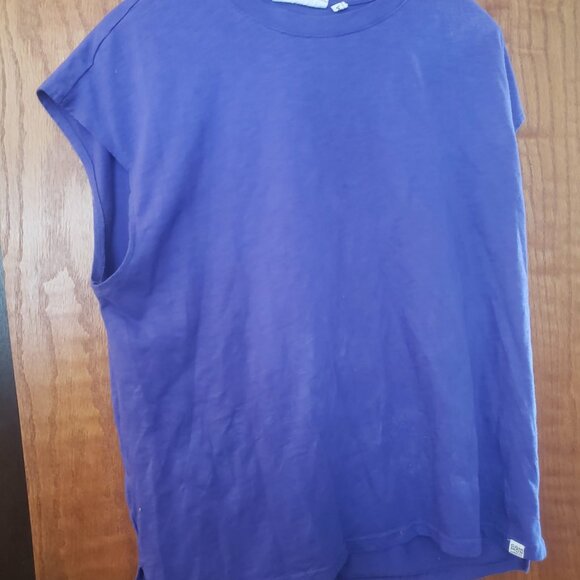Tops | Common Identity Purple Sleeveless Tee Size M Minimalist Basic ...